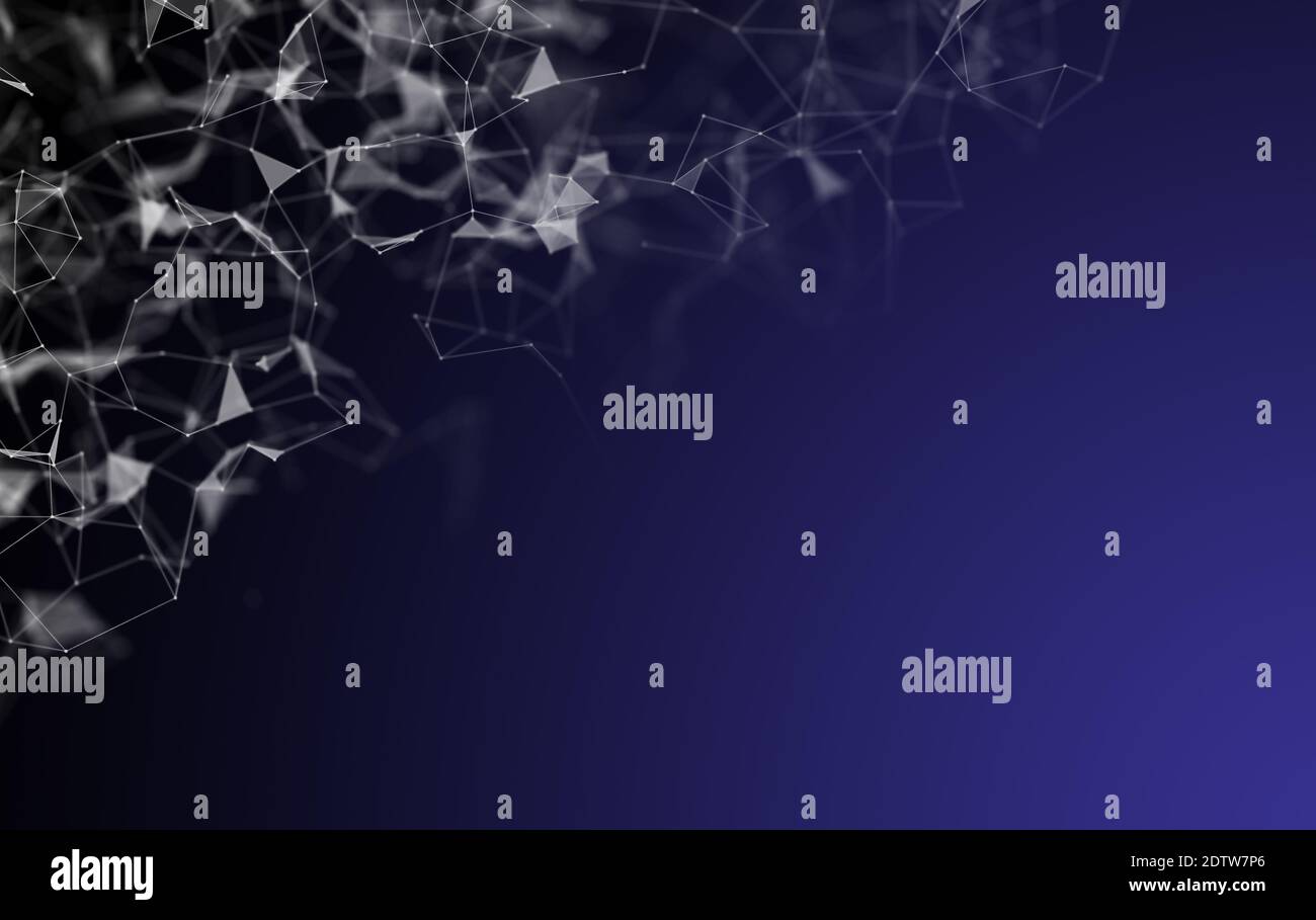 Digitally generated blue background with dots Stock Photo - Alamy
