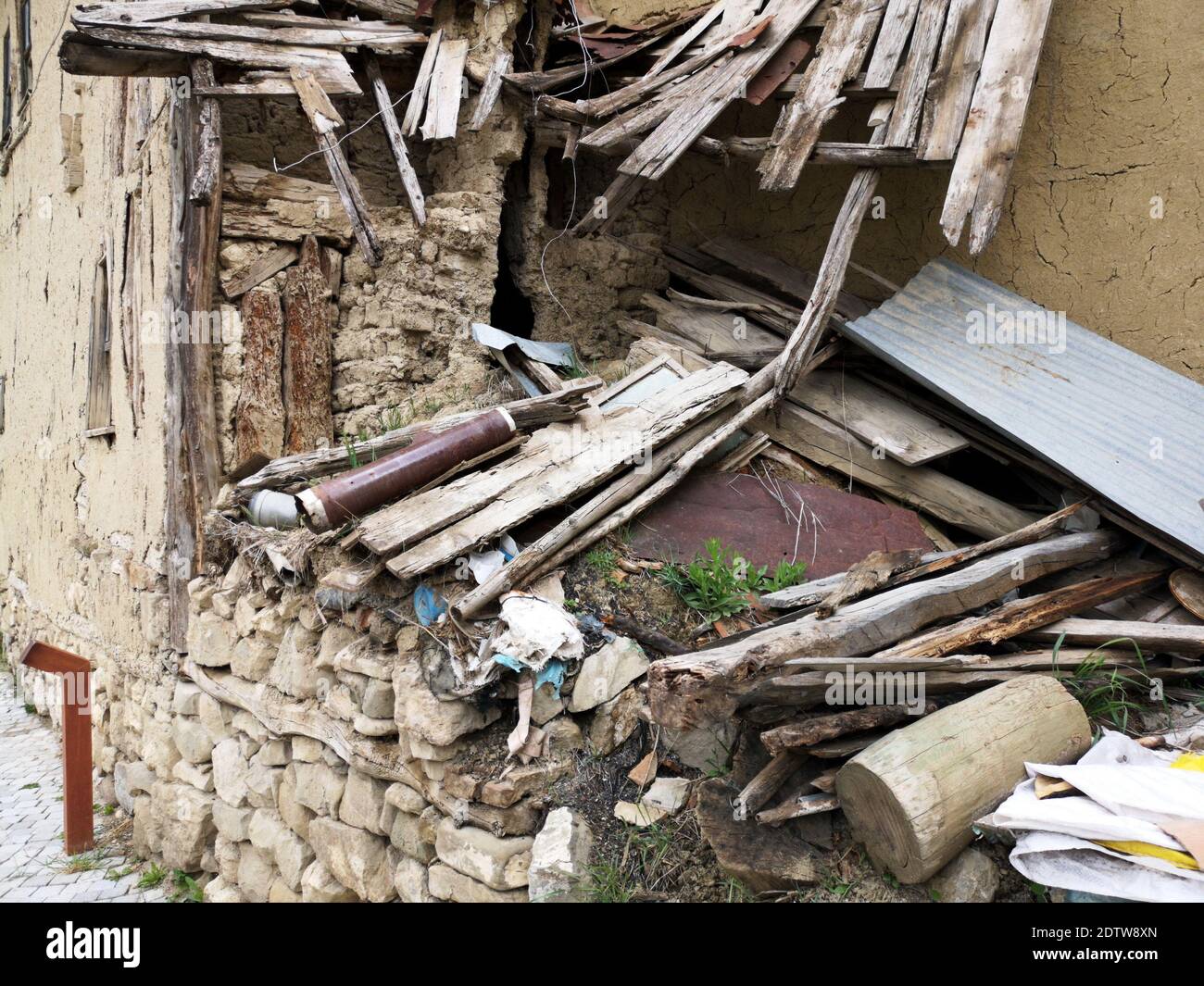 A shot of an old building with remains and ruins at daytime Stock Photo ...