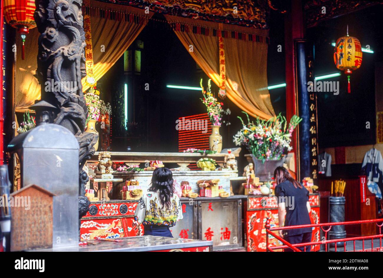 Grand Matsu Temple, a Taoist temple in Tainan, Taiwan. May 1995 Stock ...
