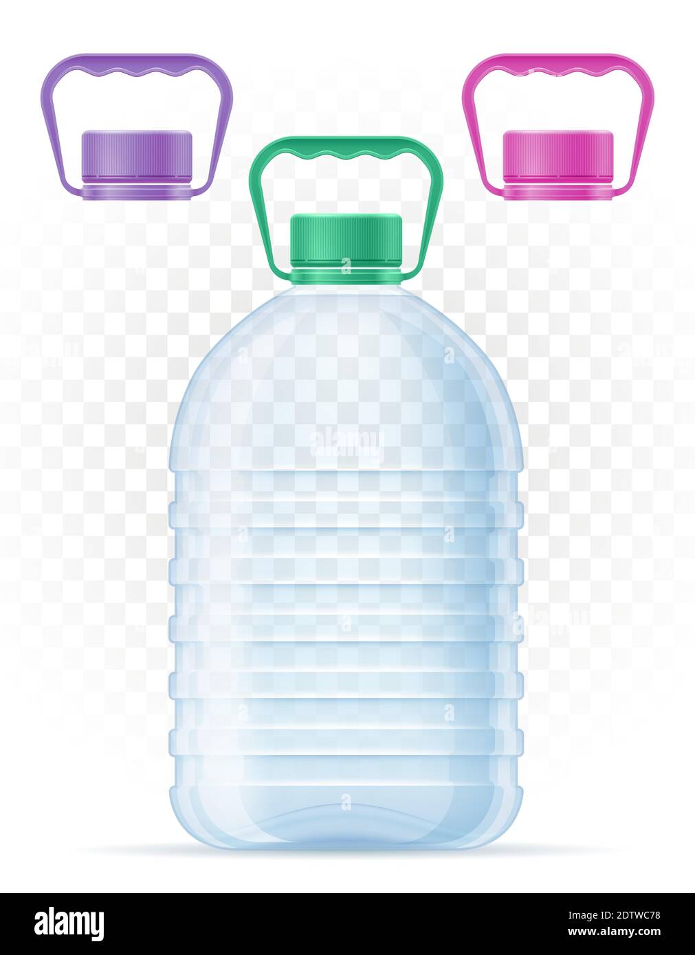 plastic bottle for drinking water transparent vector illustration ...