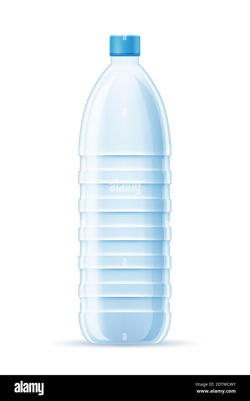 plastic bottle for drinking water transparent vector illustration ...