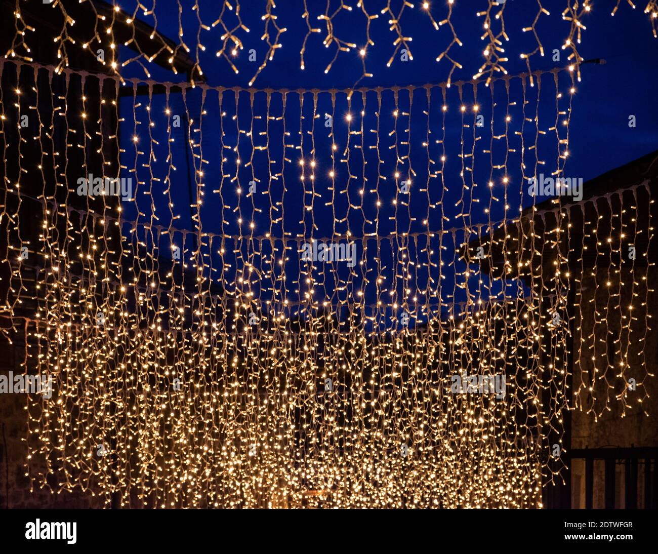 Texture and background of Christmas lights. Background for Christmas ...