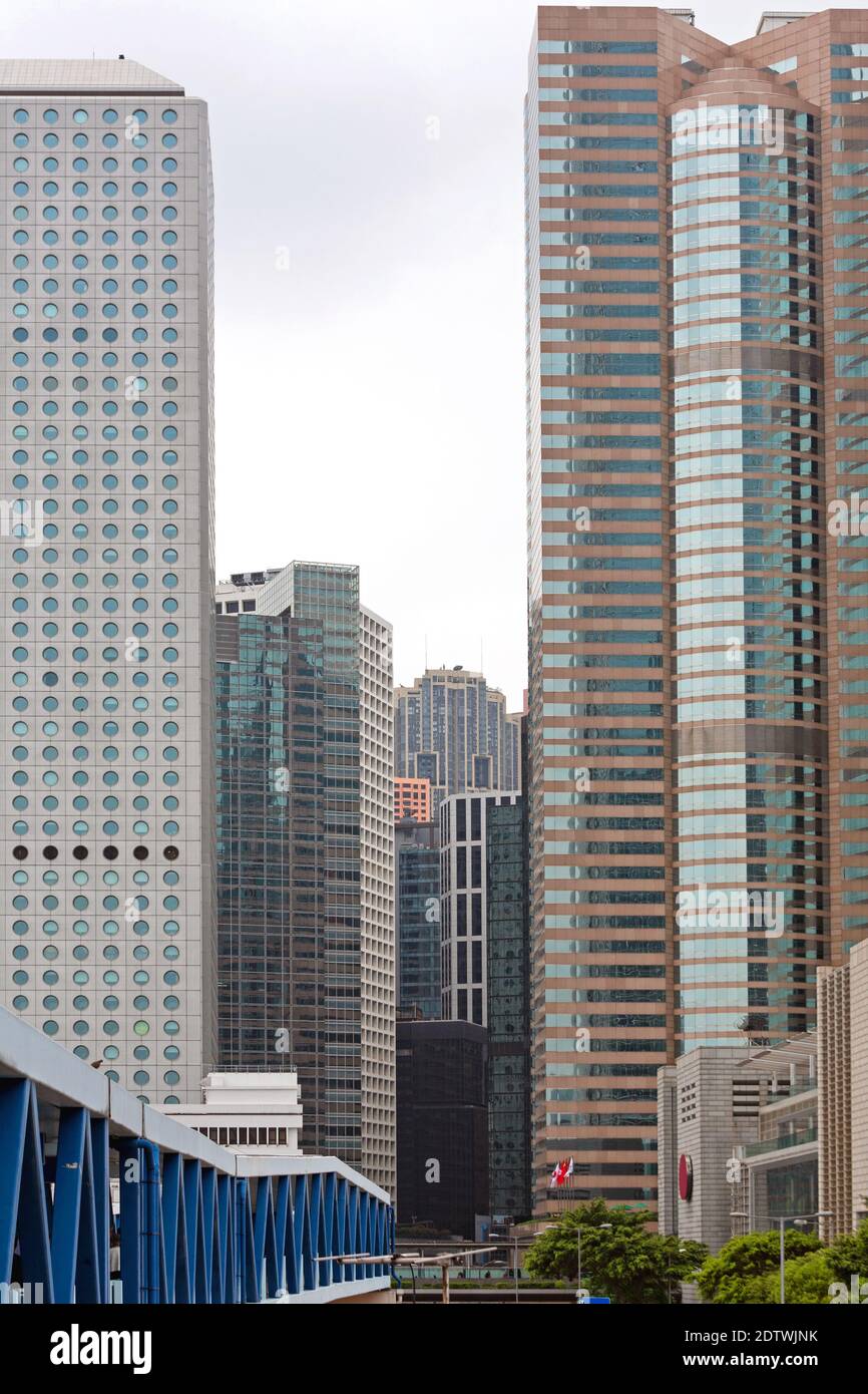 Modern Skyscrapers Office Buildings in Hong Kong Stock Photo - Alamy