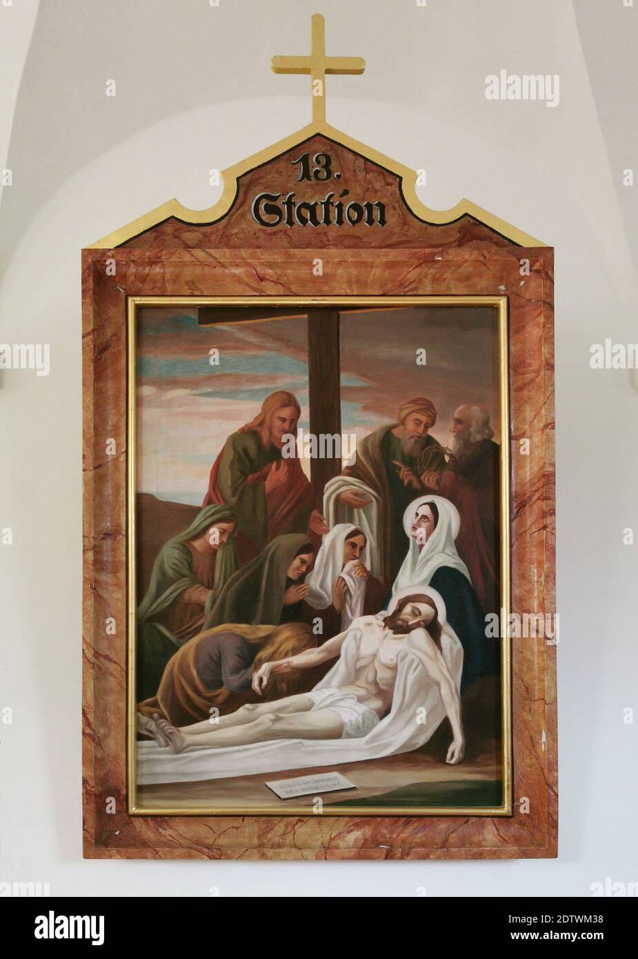 Jesus taken down from cross hi-res stock photography and images - Alamy