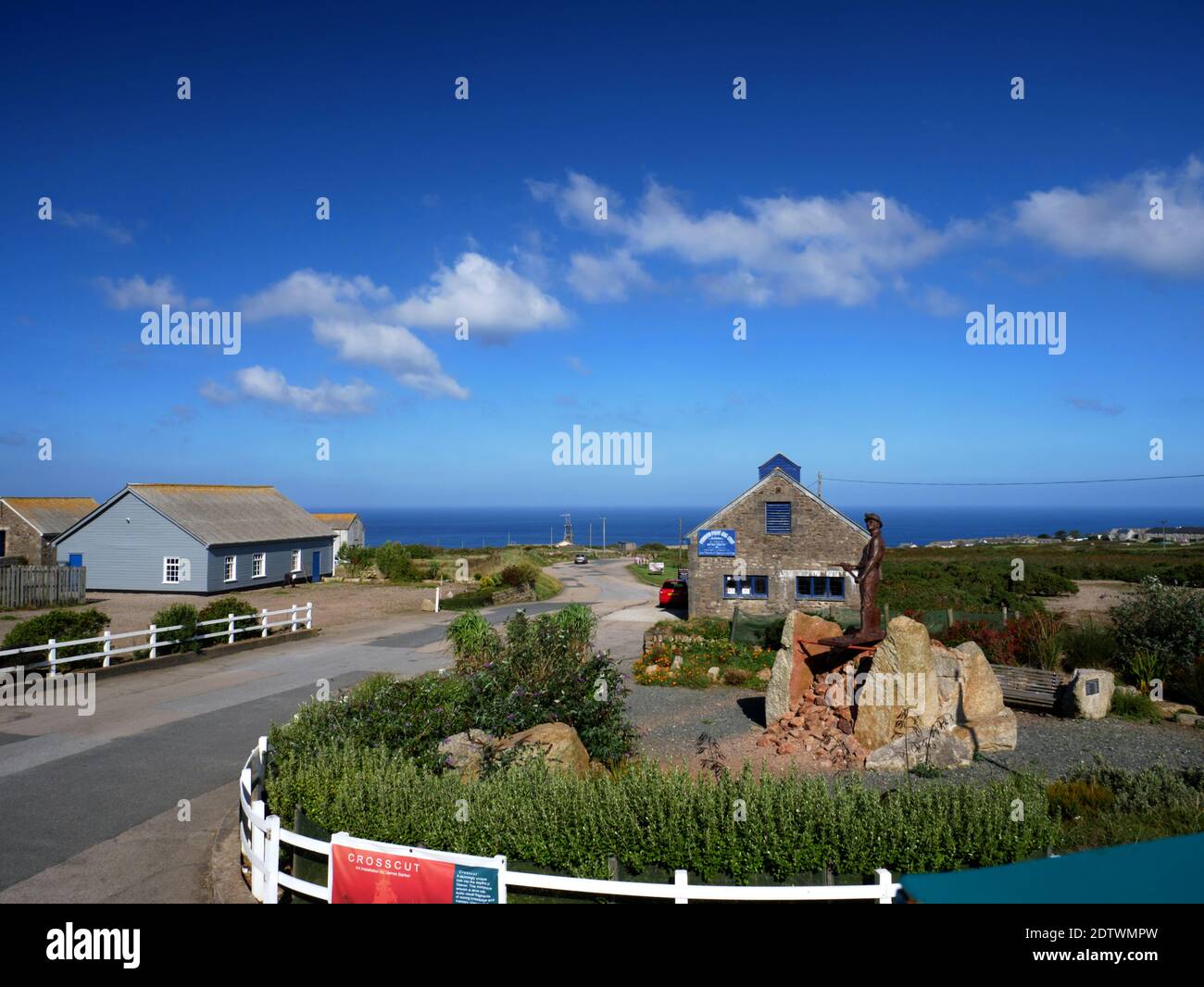 Geevor Tin Mining Museum, St Just, Cornwall, seen from the First Kernow ...