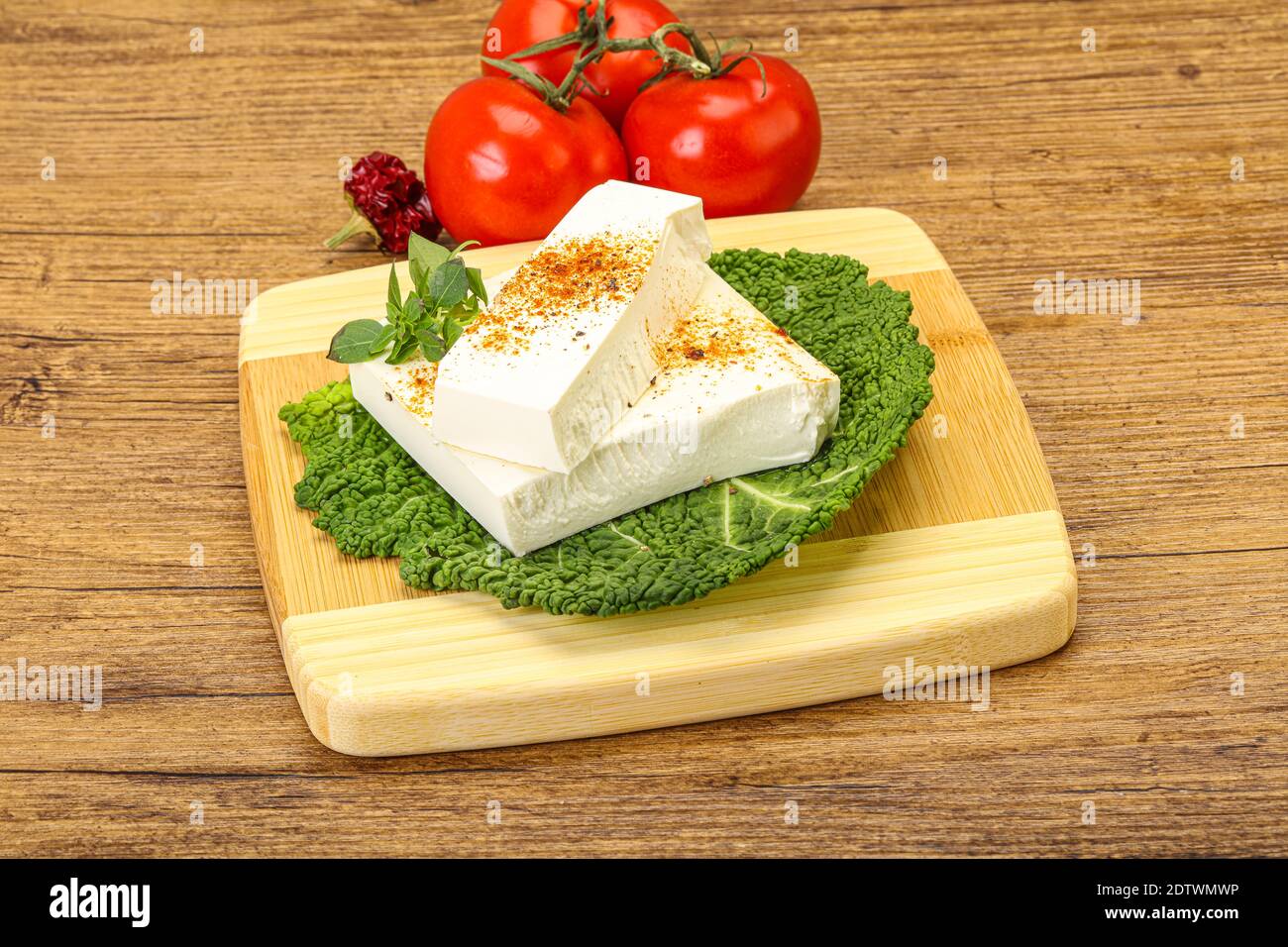 Greek Feta soft cheese for salad Stock Photo - Alamy