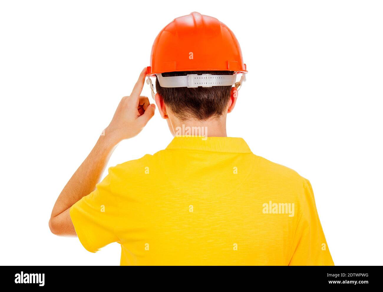 Man white hard hat hi-res stock photography and images - Alamy