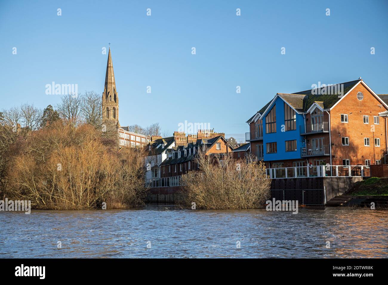 Buildings on the Exe Stock Photo - Alamy