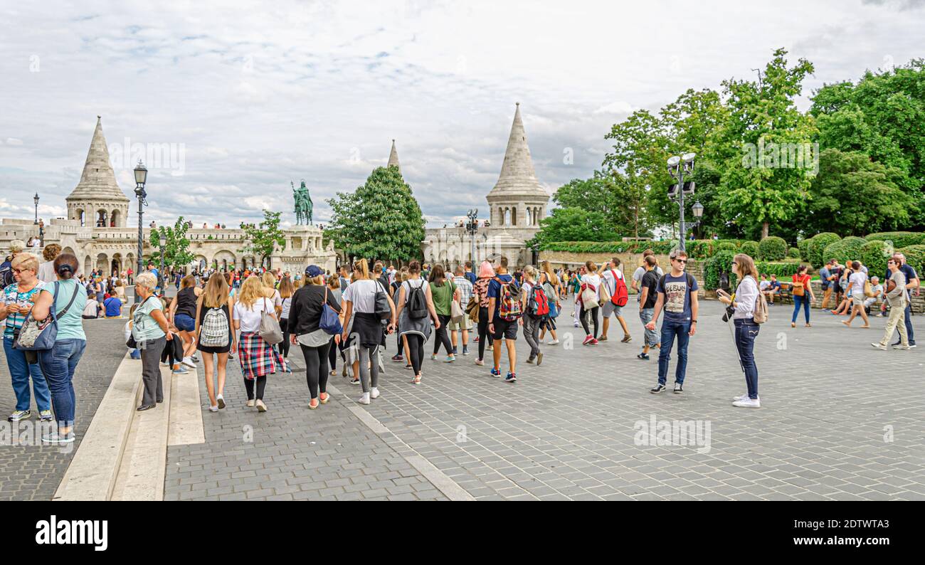 Old Town on Buda Hill in the city of Budapest Stock Photo - Alamy