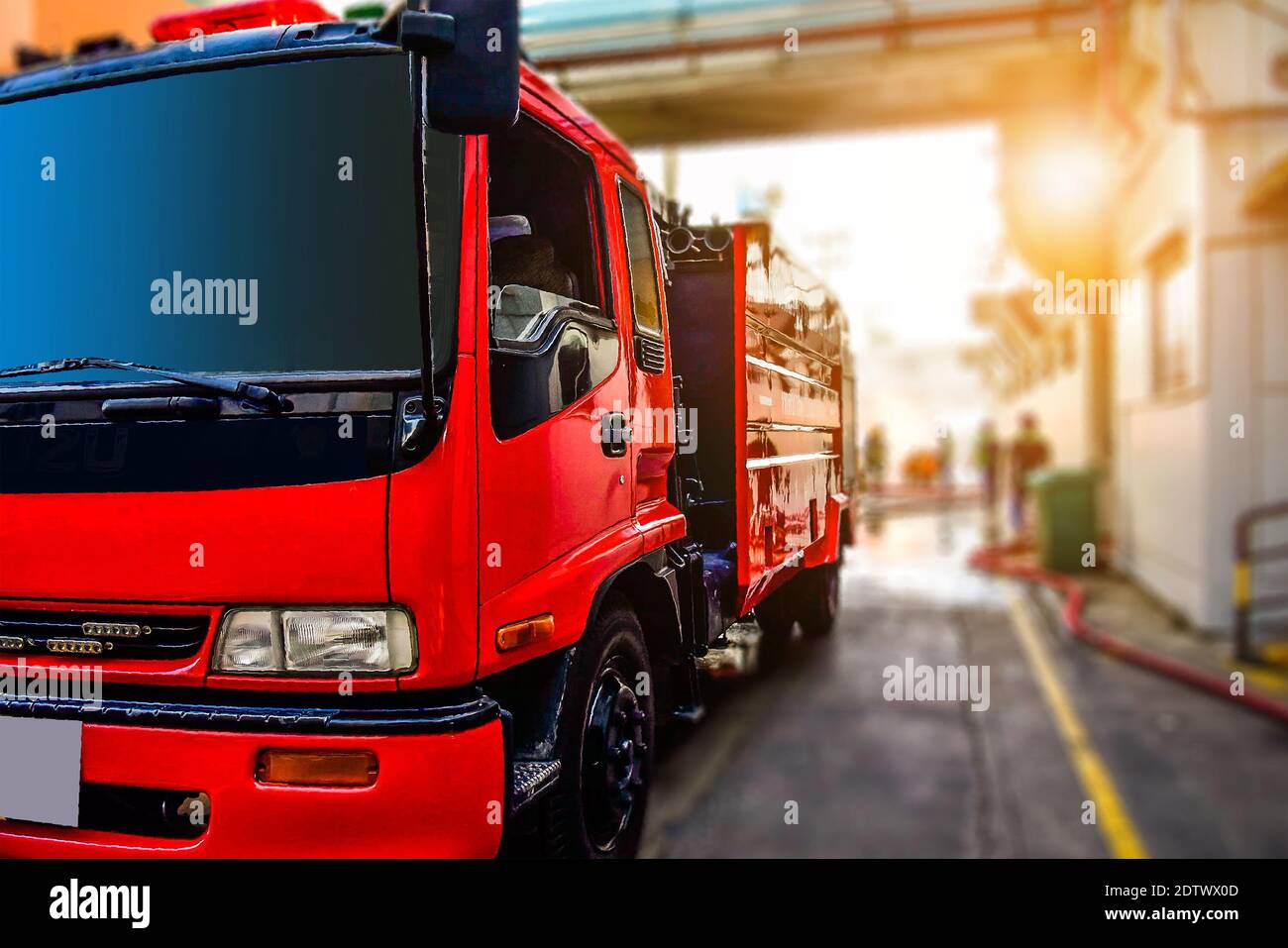 Fire engine at fire station hi-res stock photography and images - Alamy