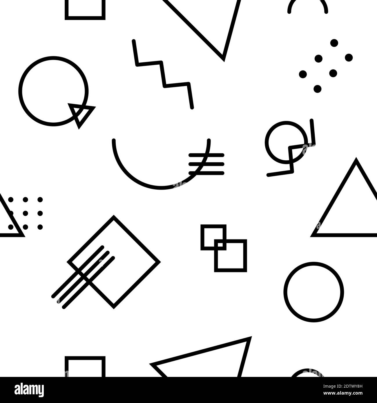 Memphis triangle style figure Stock Vector Images - Alamy