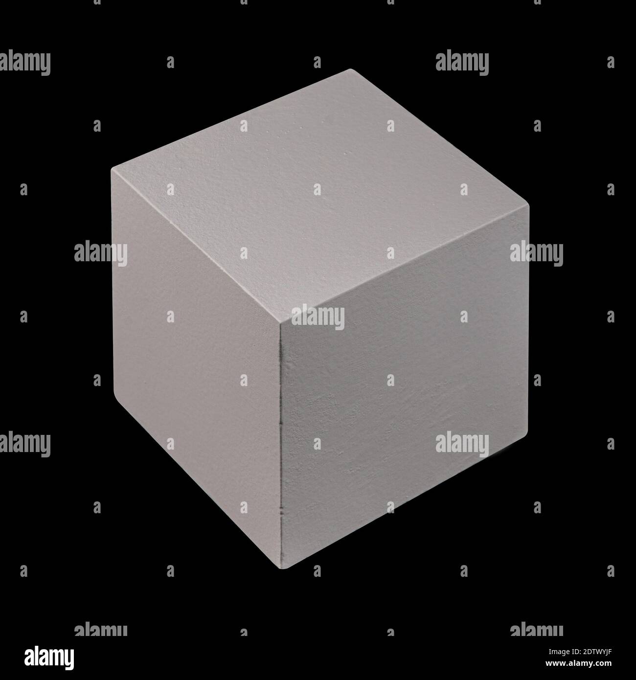Geometric gypsum figures on a black background Stock Photo - Alamy
