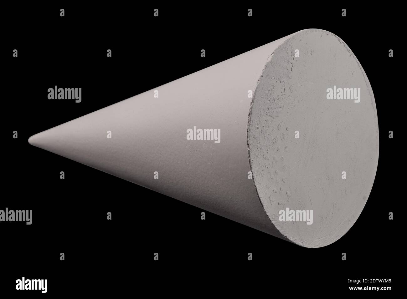 Geometric gypsum figures on a black background Stock Photo - Alamy