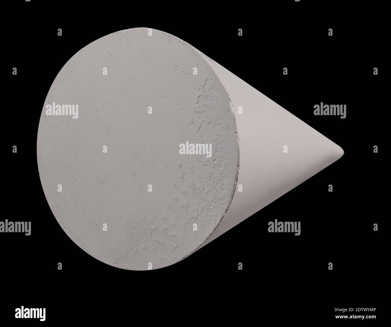 Geometric gypsum figures on a black background Stock Photo - Alamy