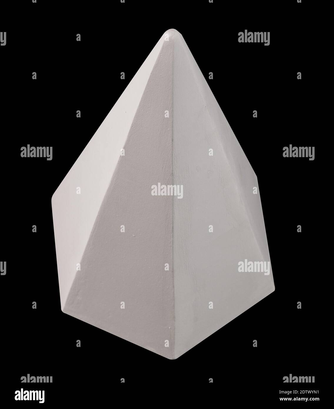 Geometric gypsum figures on a white background Stock Photo - Alamy