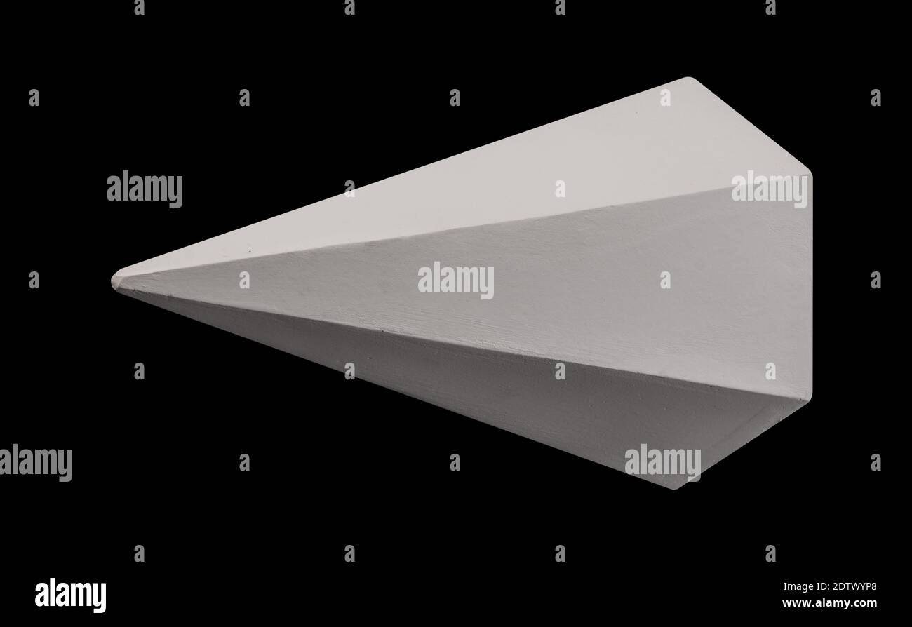 Geometric gypsum figures on a white background Stock Photo - Alamy