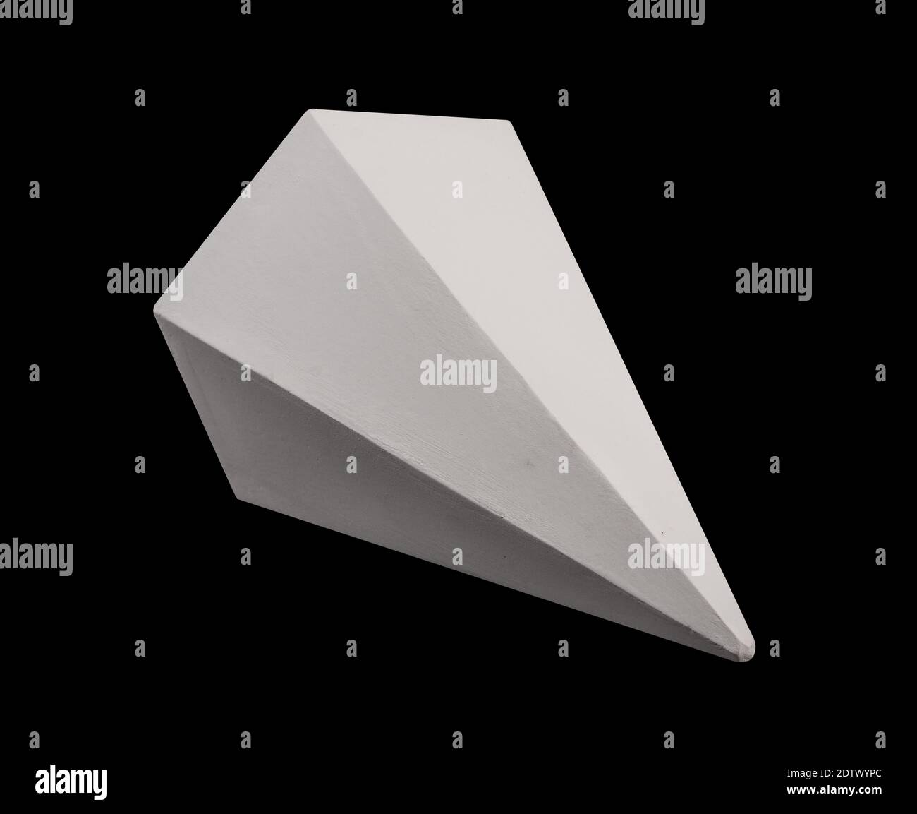 Geometric gypsum figures on a white background Stock Photo - Alamy