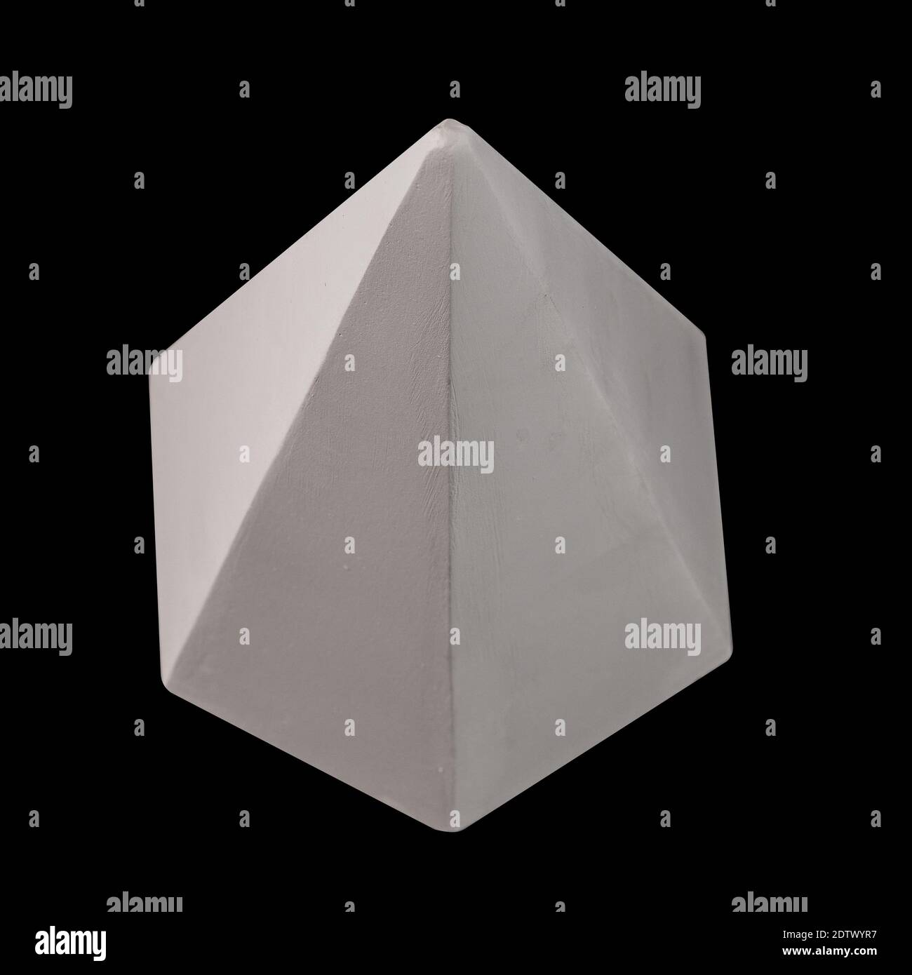 Geometric gypsum figures on a white background Stock Photo - Alamy