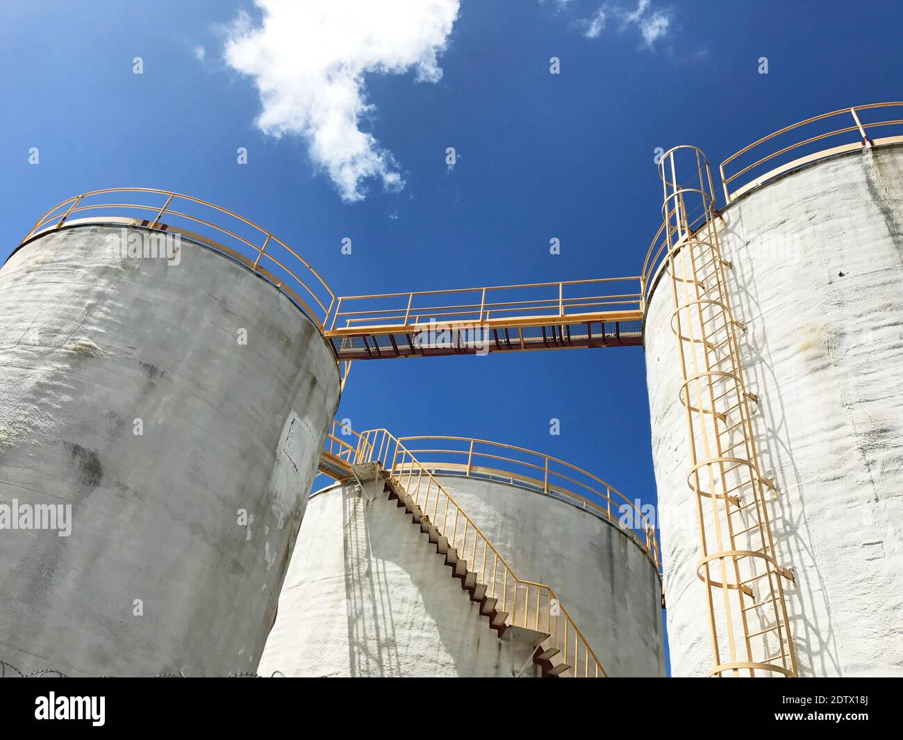Climbing oil storage tank hi-res stock photography and images - Alamy