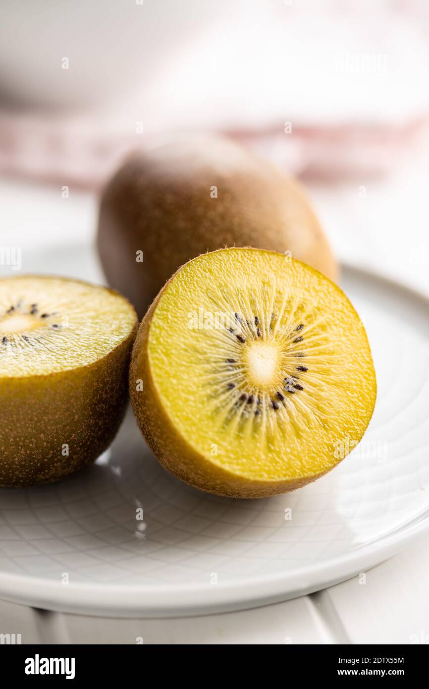 Golden fruit plate hi-res stock photography and images - Alamy