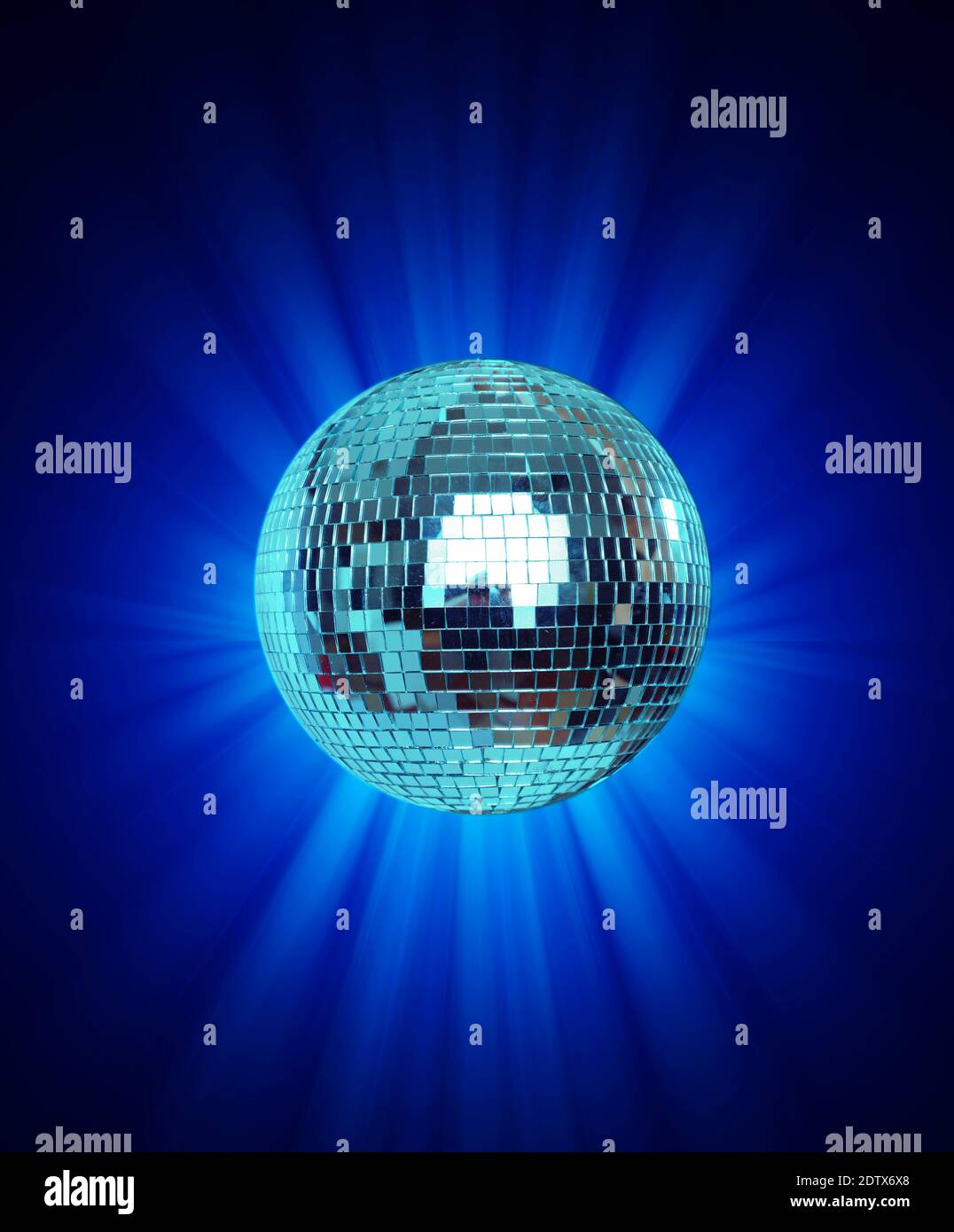 Disco ball blue pattern hi-res stock photography and images - Alamy