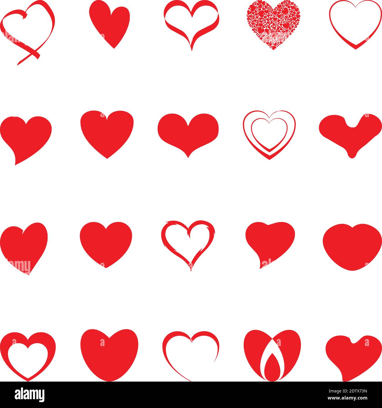 Heart, different hearts collection, logo Stock Vector Image & Art - Alamy