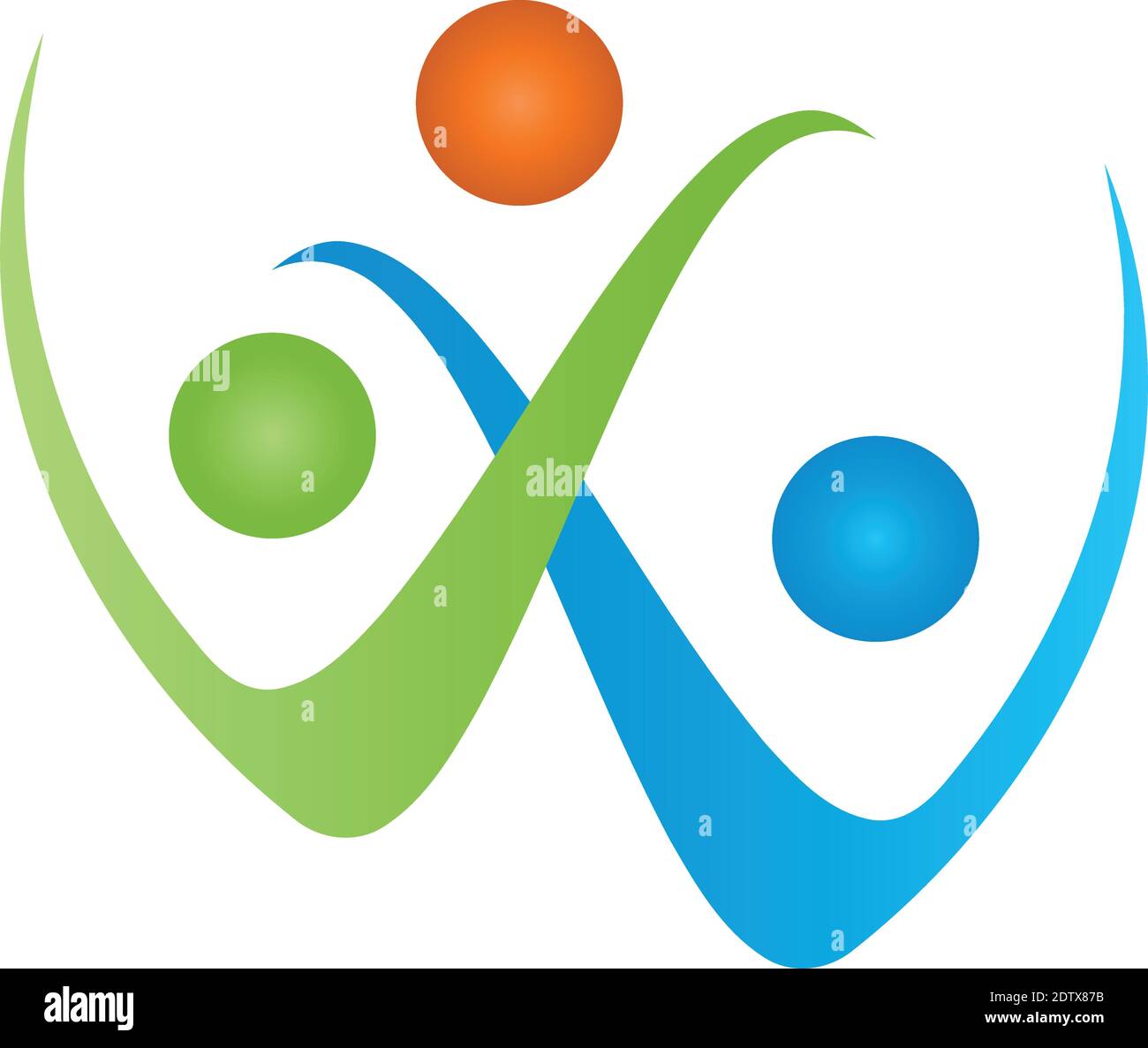 Three people, team, family, logo Stock Vector Image & Art - Alamy