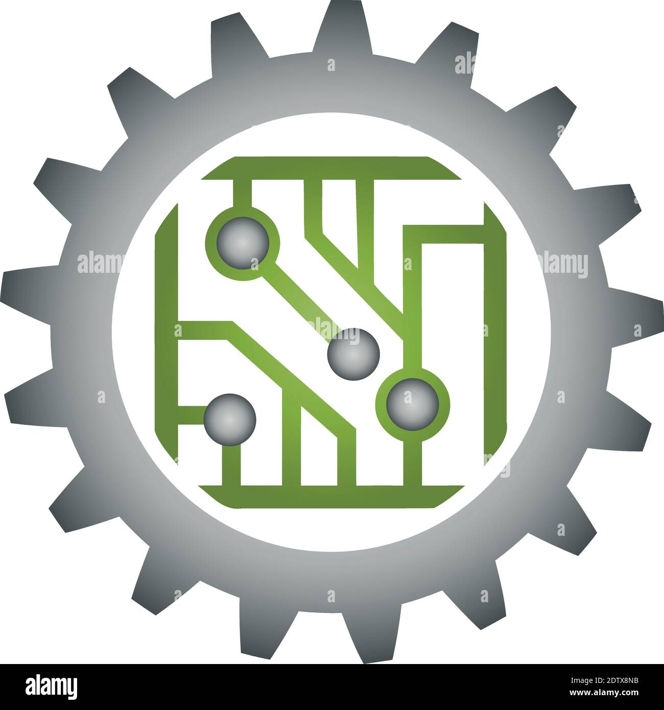 Chip, circuit board, data, network, internet, logo, icon Stock Vector ...
