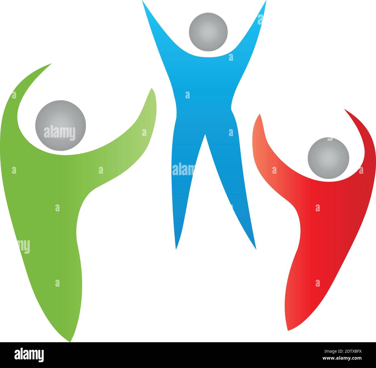 Three people, team, family, logo Stock Vector Image & Art - Alamy