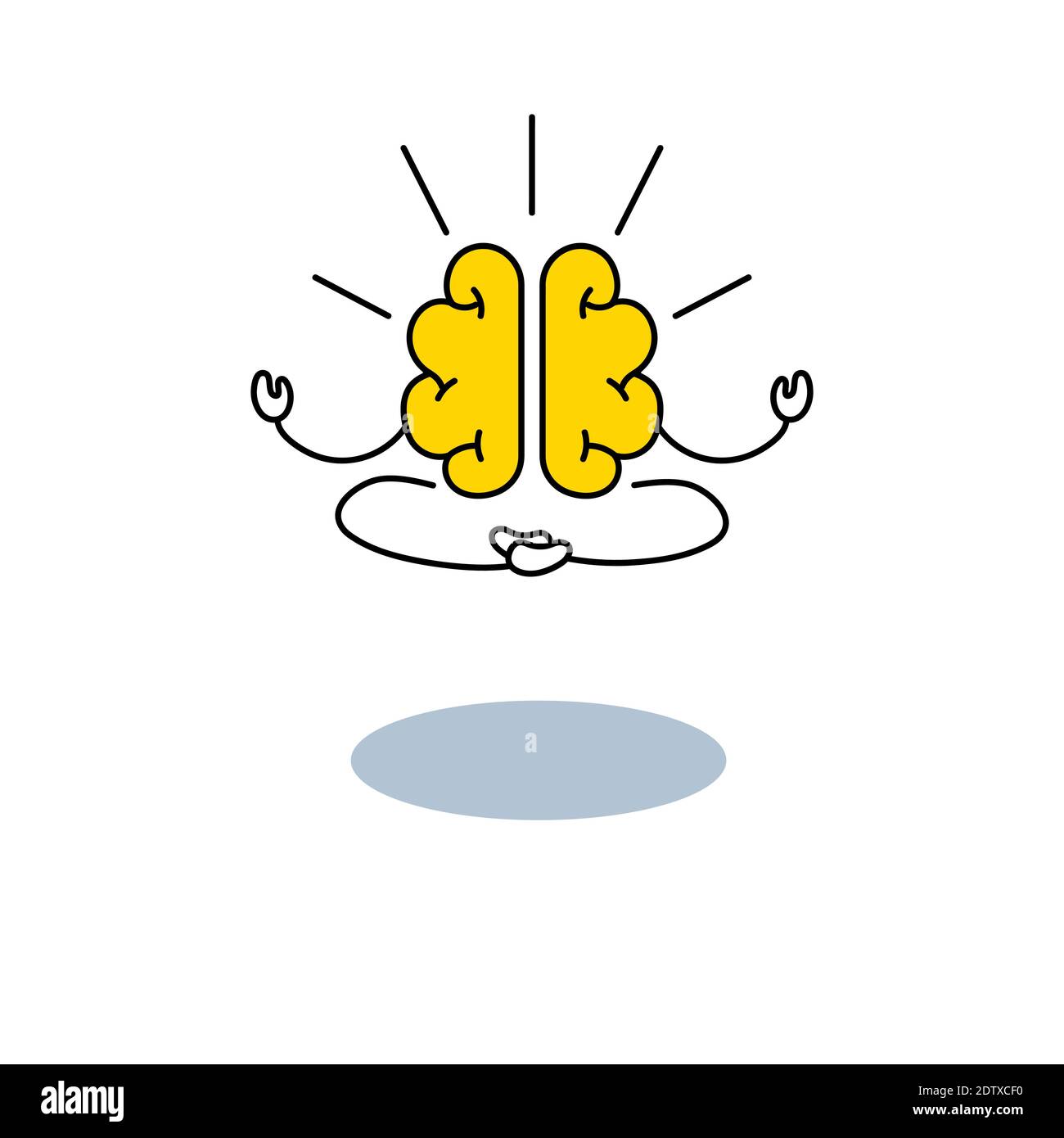 Meditating in lotus pose Stock Vector Images - Alamy