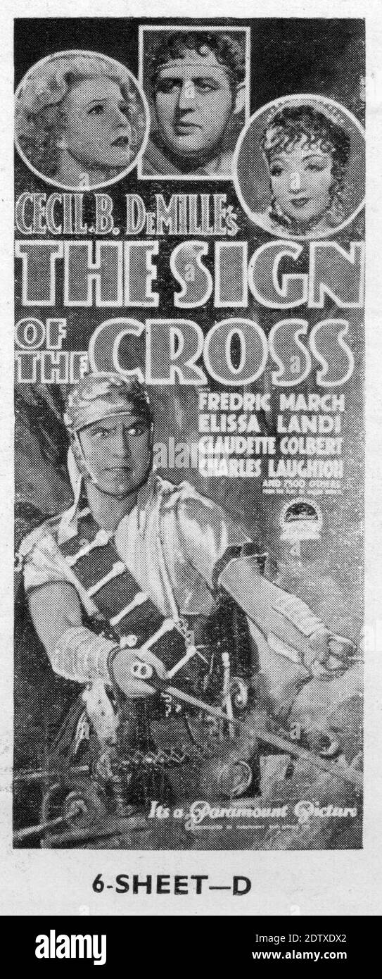 Elissa landi sign cross 1932 Black and White Stock Photos & Images - Alamy