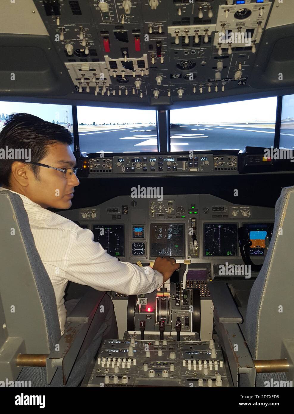 Air india cockpit hi-res stock photography and images - Alamy