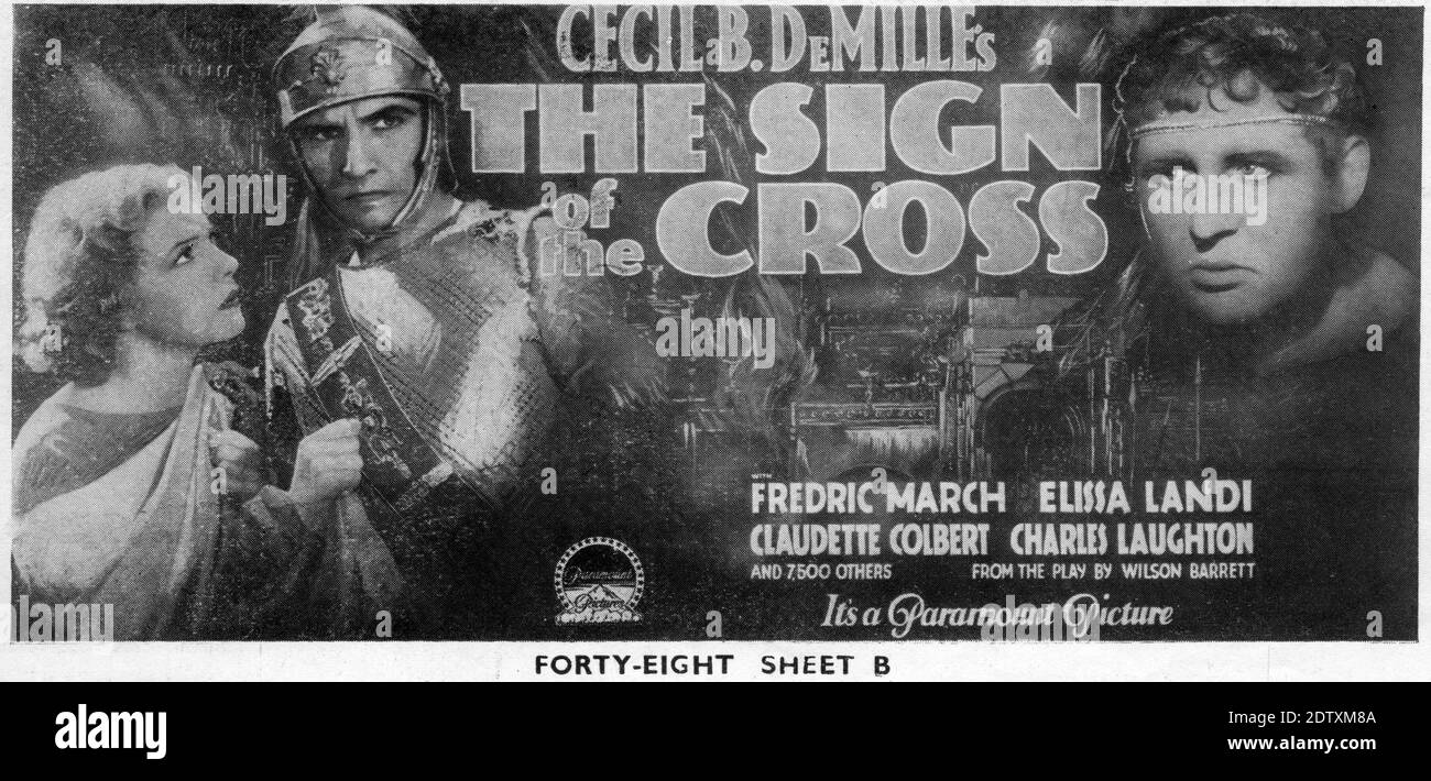 FREDRIC MARCH ELISSA LANDI and CHARLES LAUGHTON in THE SIGN OF THE ...