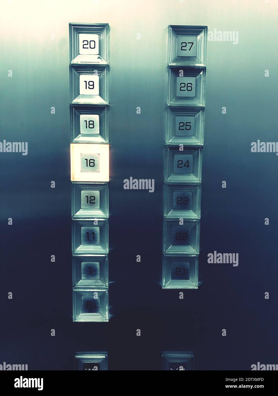 Illuminated elevator buttons hi-res stock photography and images - Alamy
