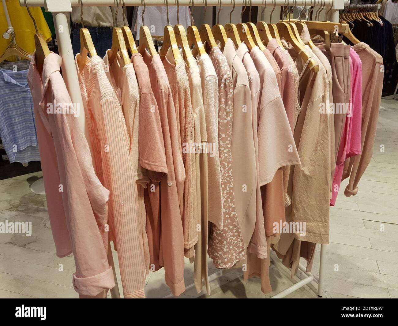 Dresses On Rack High Resolution Stock Photography and Images - Alamy