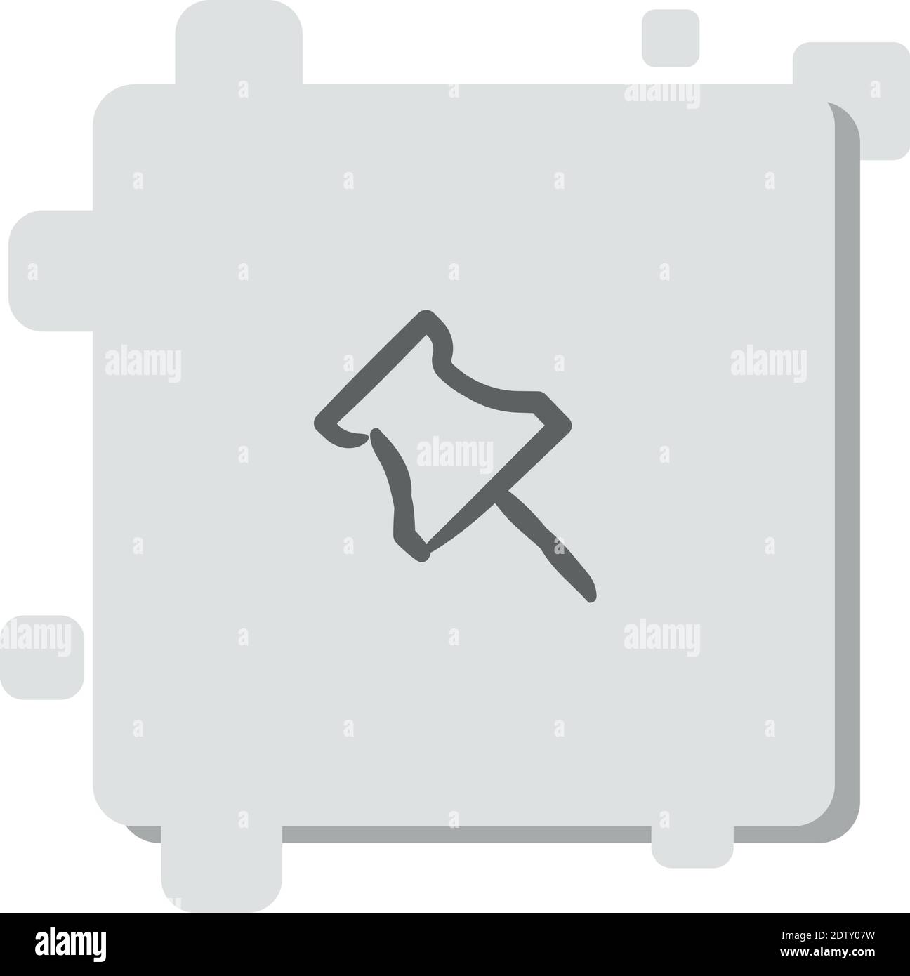 push pin vector icon modern simple vector illustration Stock Vector ...