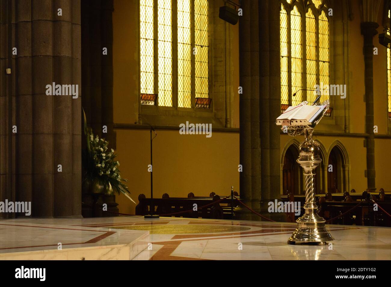 Bible on book stand hi-res stock photography and images - Alamy