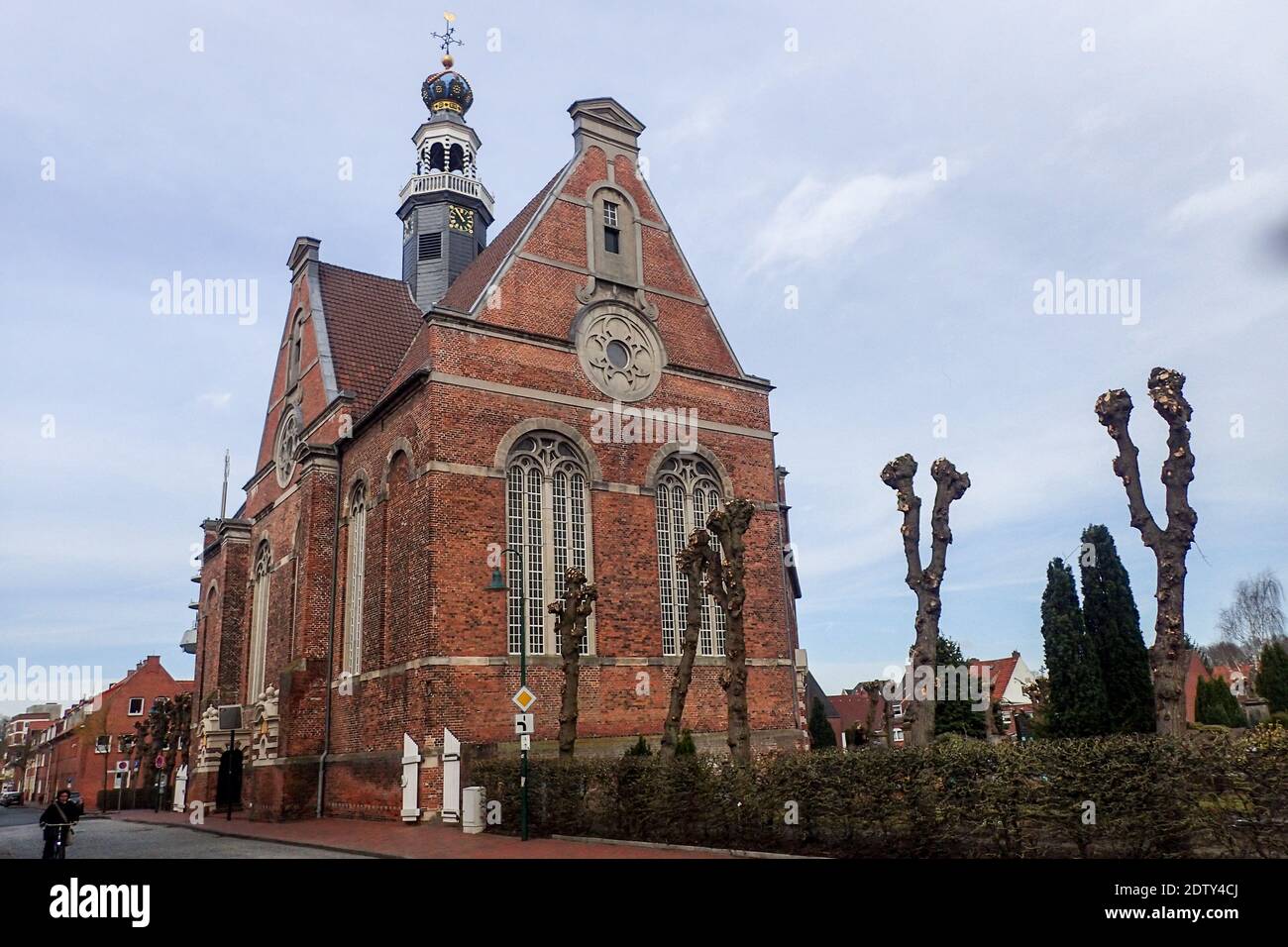 Emden, Germany - April 4, 2018: buildings, historical and artistic ...