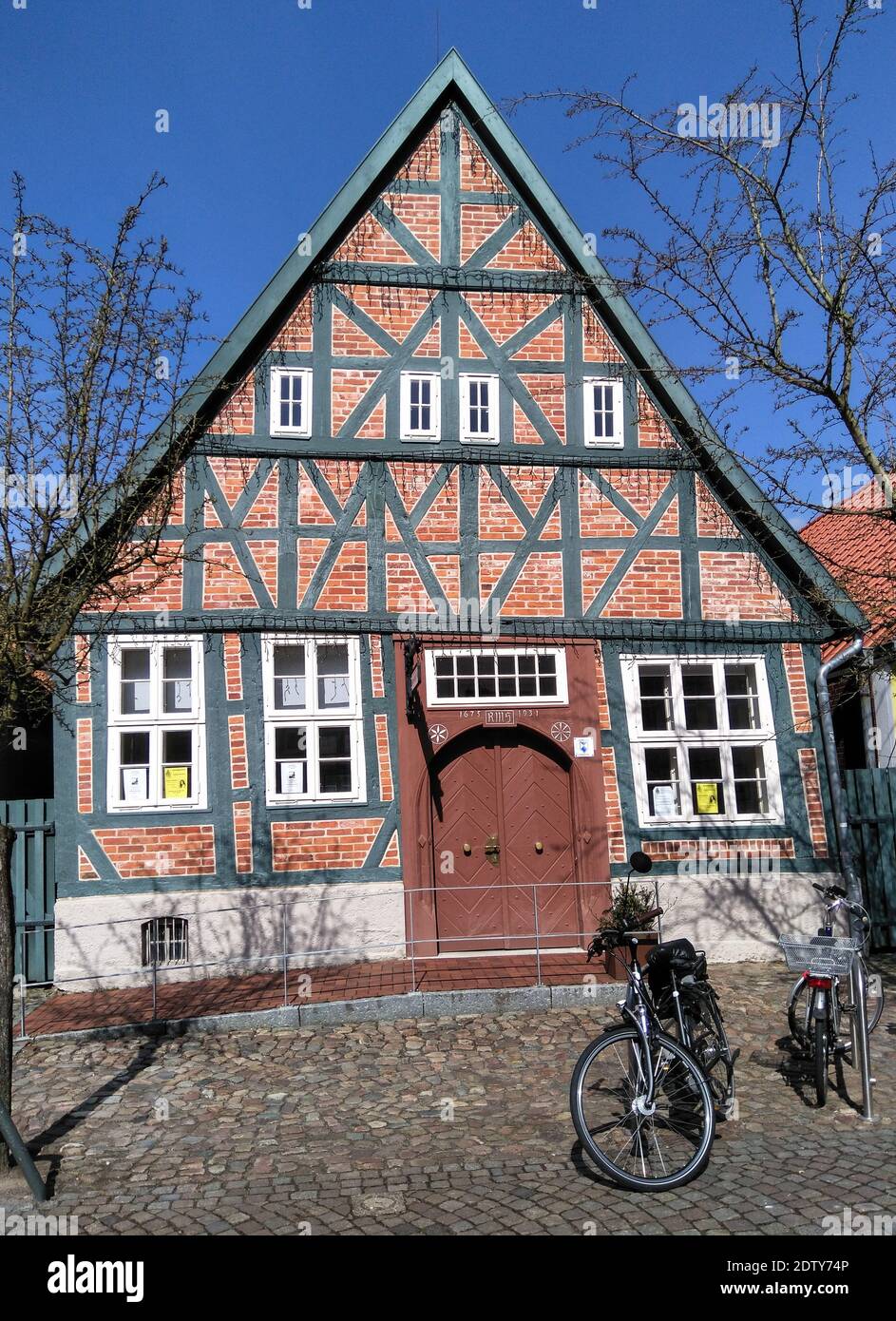 Rotenburg, Germany - April 2, 2018: buildings, historical and artistic ...
