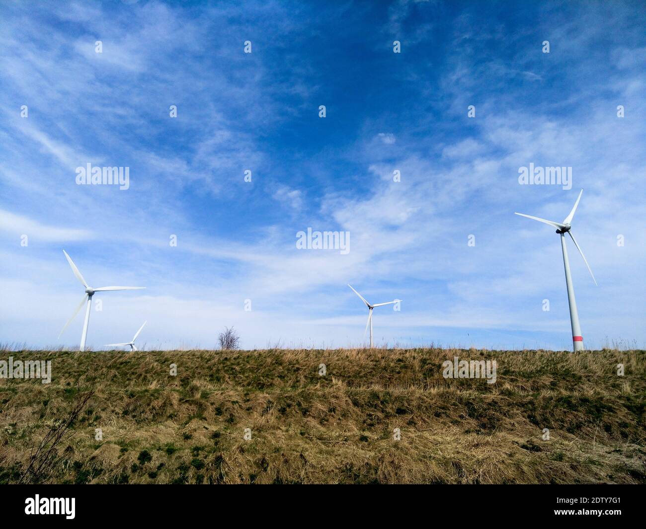 Ostfriesland, Germany: wind turbines for electricity production Stock ...