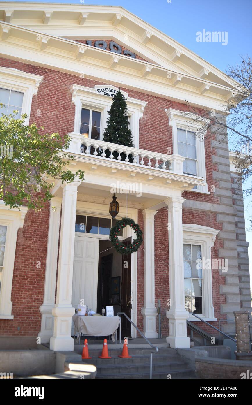 Tombstone, AZ. U.S.A. 12/15/2020. Cochise County courthouse 1882. Now ...