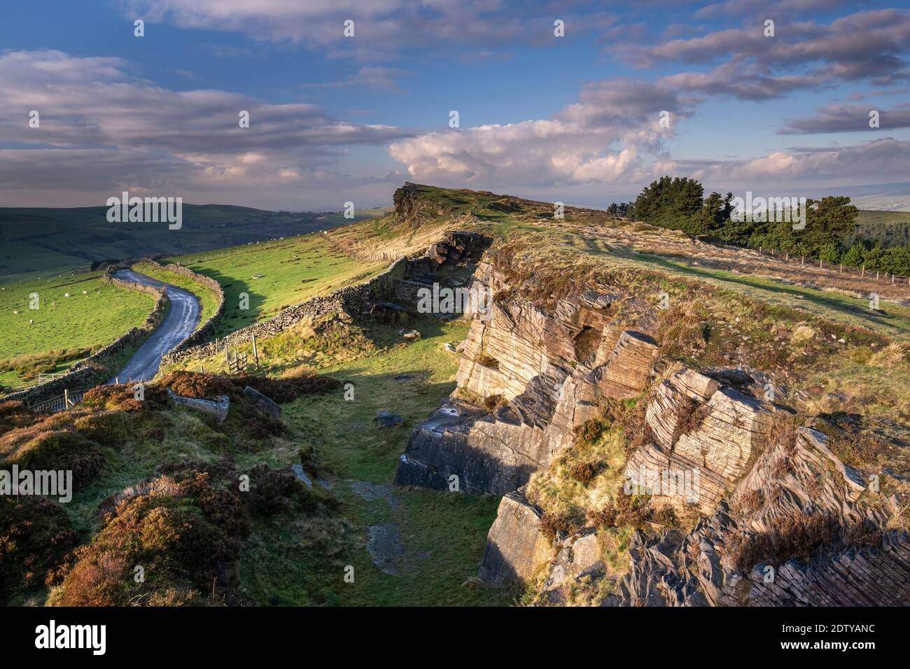 Windgather Rocks, Cheshire and Derbyshire Border, Peak District ...