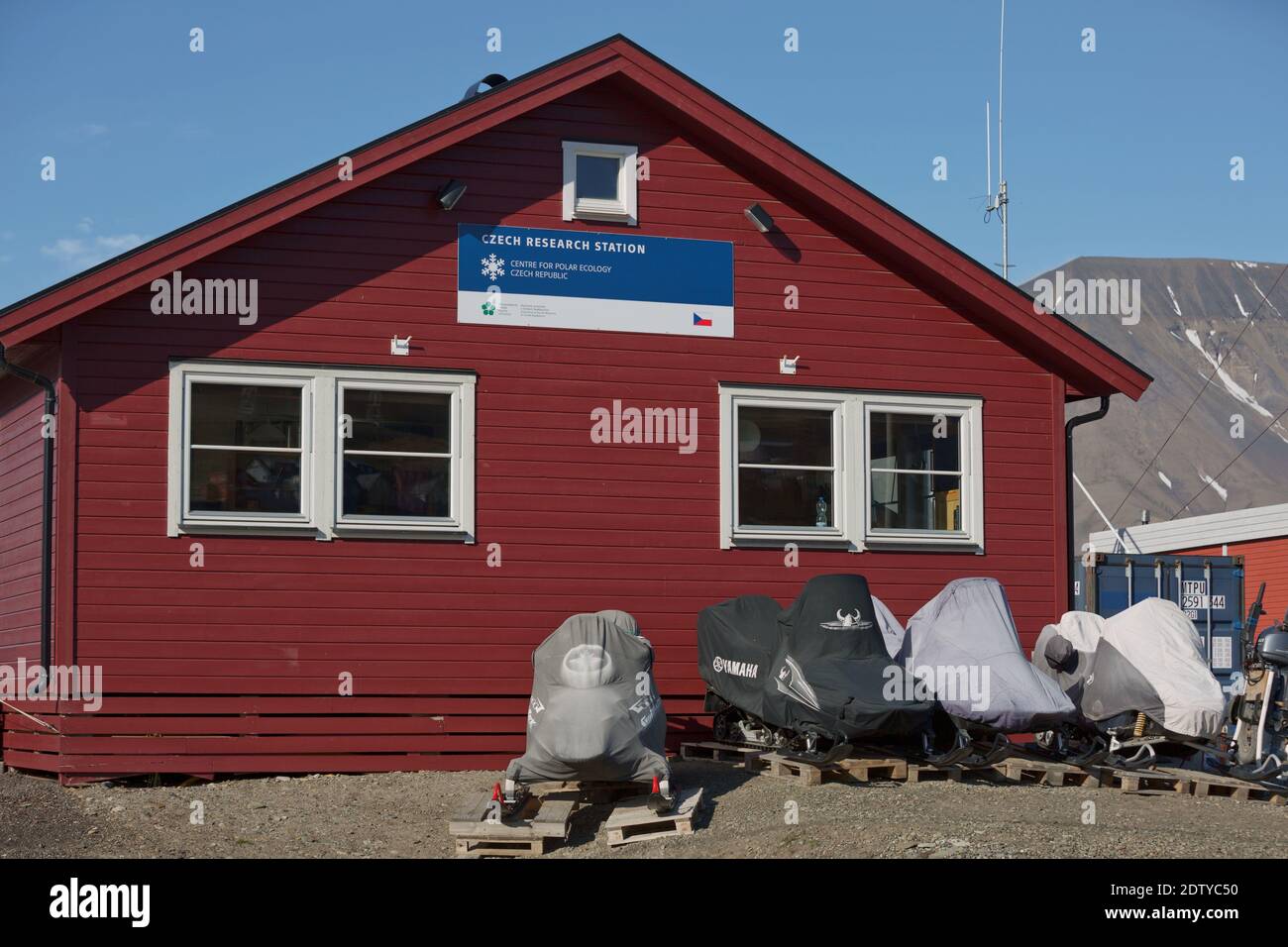 Longyearbyen, Svalbard, Norway - July 22, 2017: Czech Research Station ...