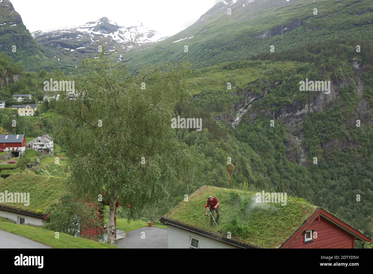 Geiranger fjord mountain farm hi-res stock photography and images - Alamy