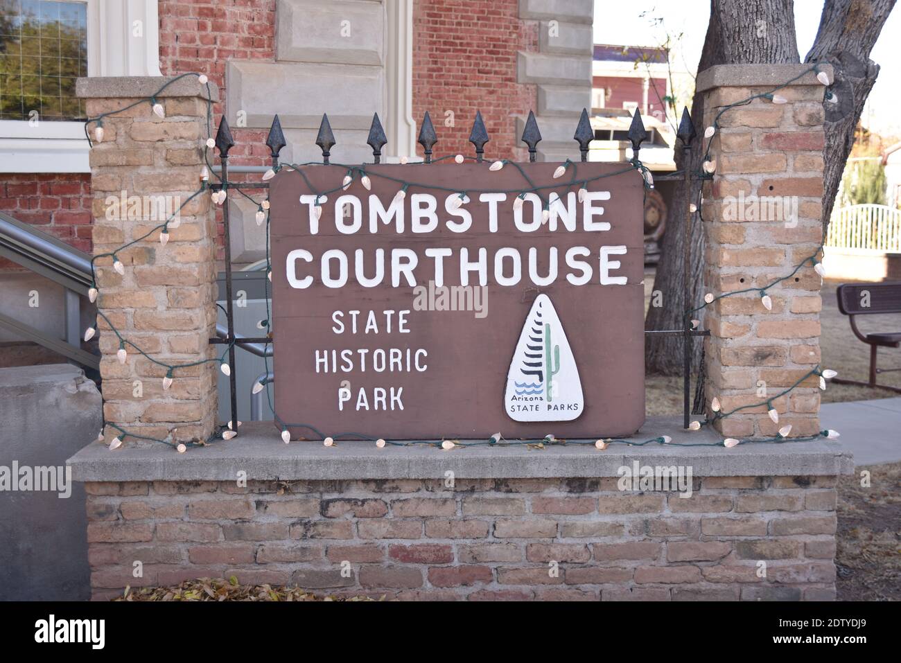 Tombstone, AZ. U.S.A. 12/15/2020. Cochise County courthouse 1882. Now ...