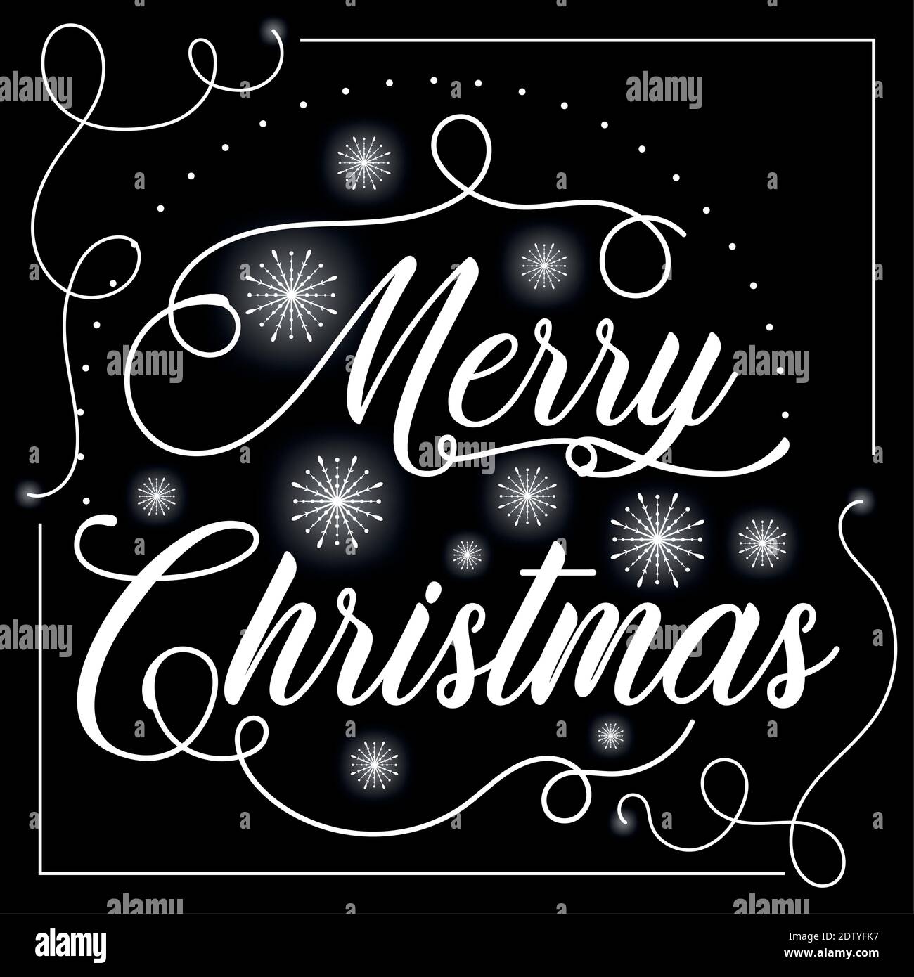 Merry christmas calligraphy clip art illustration hi-res stock ...