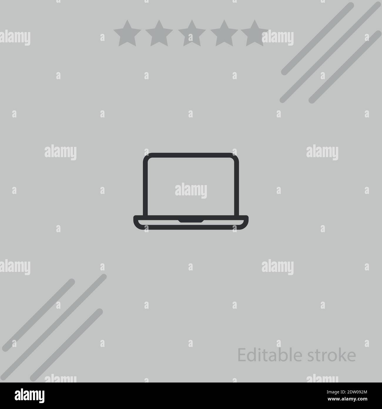 laptop vector icon modern simple vector illustration Stock Vector Image ...