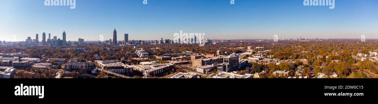 Aerial panorama Atlanta Georgia USA Stock Photo - Alamy