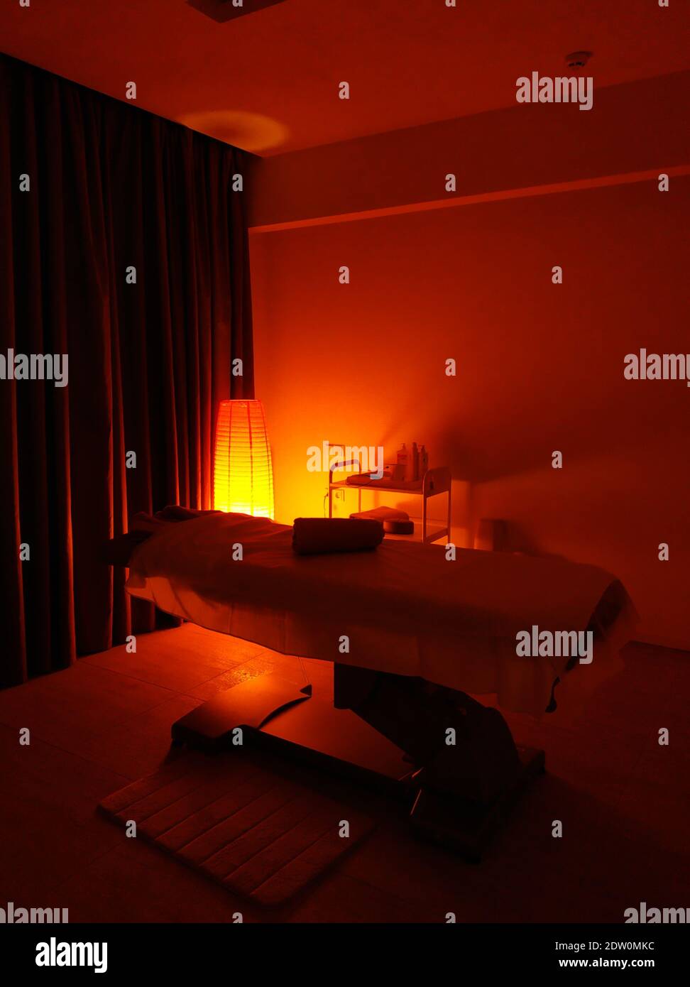 The interior of the massage room. Massage couch Stock Photo - Alamy