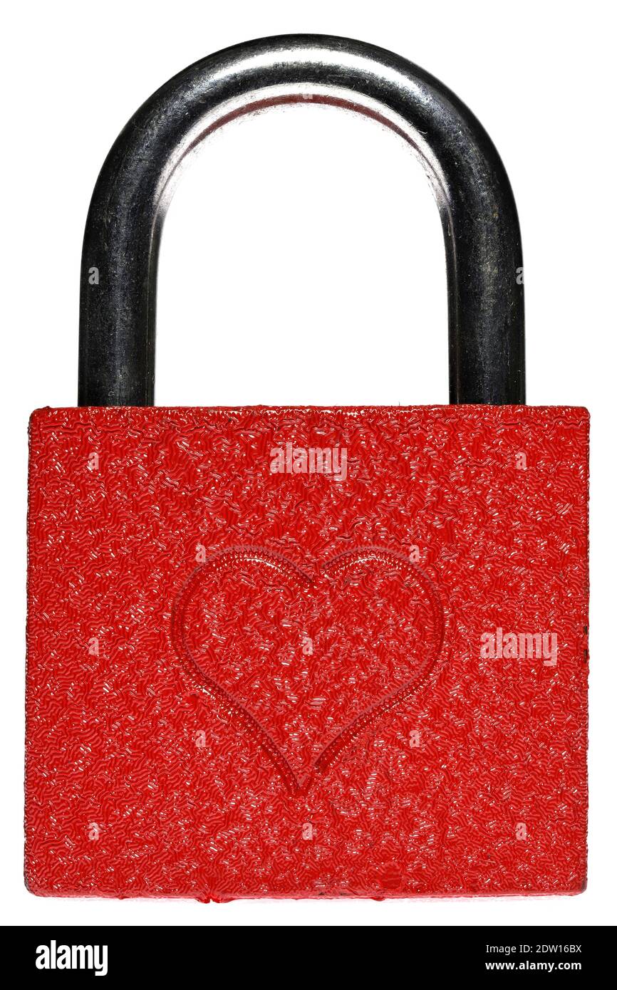 love lock isolated on white background Stock Photo - Alamy